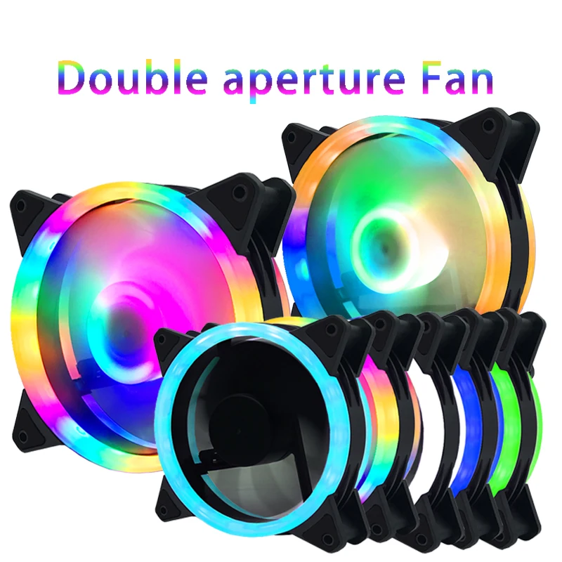 Fan120mm-Silent-Computer-Cooling-PC-Case-Fan-Dual-Halo-Unadjustable ...