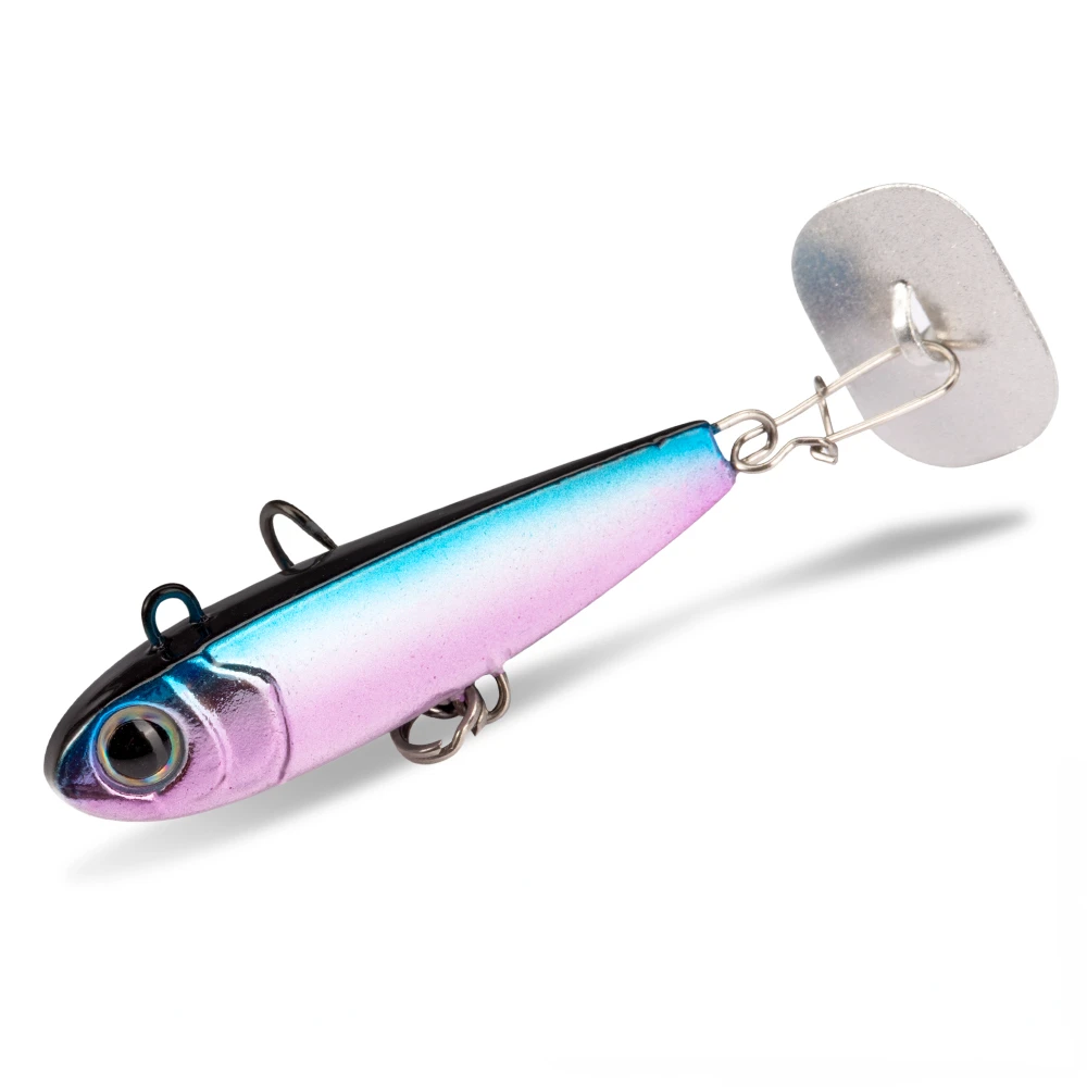 Spinner-Bait-Metal-Blade-Jig-Fishing-Lure-Rotating-Tail-Spoon-Vibration ...