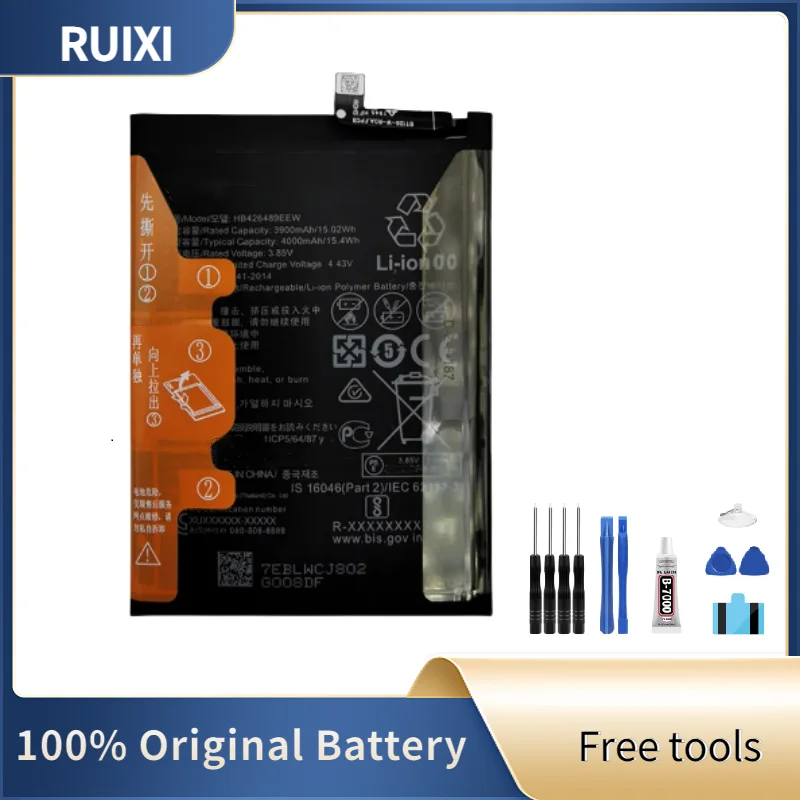 RUIXI-Original-Battery-HB426489EEW-4000mAh-Battery-For-Honor-V20-Honor ...