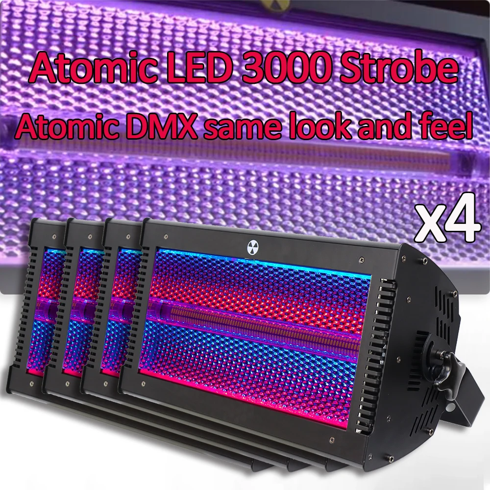 4Pcs-lot-Atomic-3000-DMX-LED-RGB-Wash-Strobe-Flash-Par-Disco-DJ-Bar ...