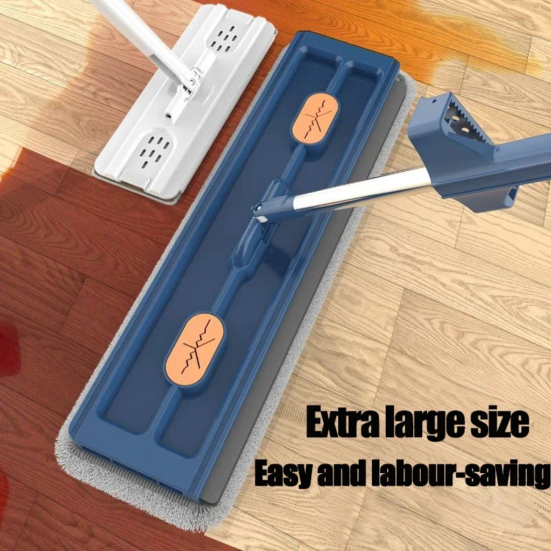 360-Swivel-Mop-with-Drainage-Scraper-New-Flat-Mop-Wet-and-Dry-Mop-for ...