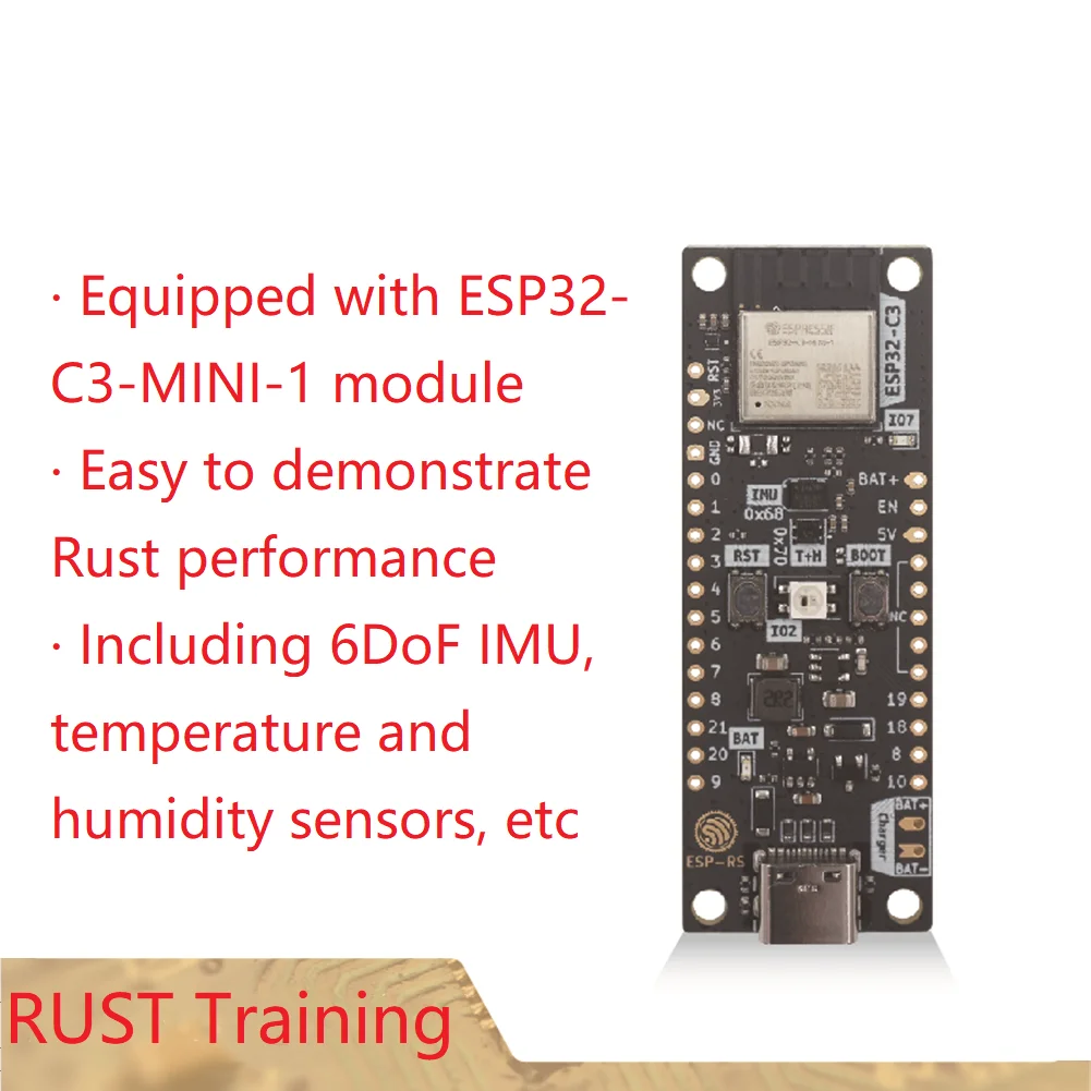 Placa de desarrollo de módulo de ESP32 C3 DevKit RUST 1, placa de desarrollo de entrenamiento de ...