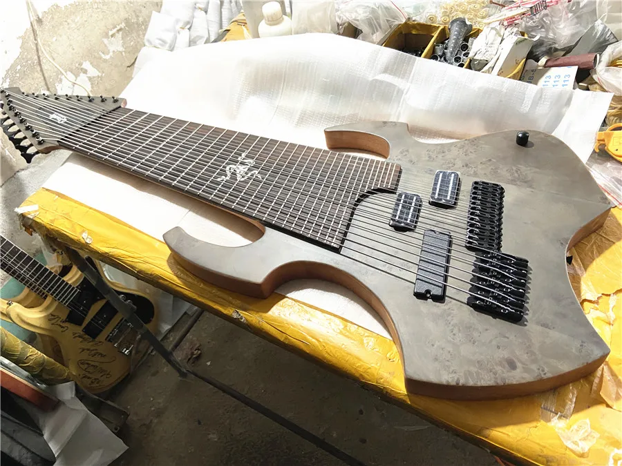 High quality custom edition 18 string electric guitar tree oma veneer ...
