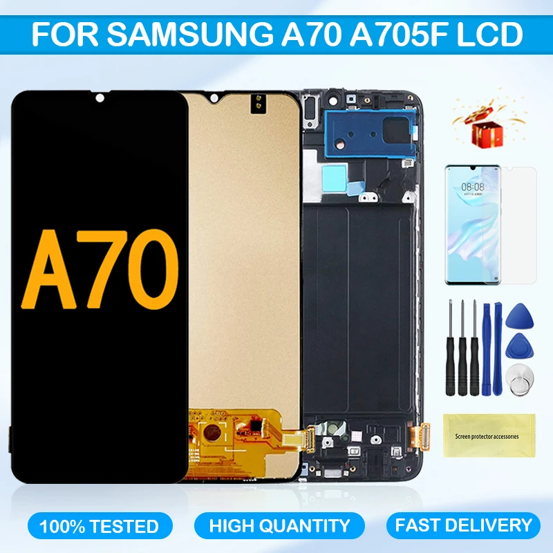 100% Tested 6.7" For Samsung Galaxy A70 Lcd Display Touch Screen ...