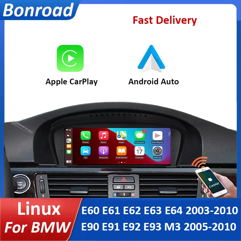 Apple-CarPlay-Screen-Radio-Android-Auto-Multimedia-For-BMW-5-3-Serie ...