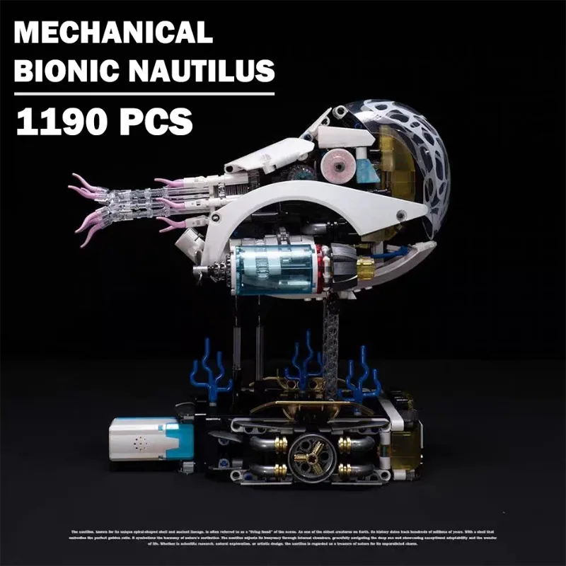 The Ultimate Guide to the 1190 PCS MOC Mechanical Bionic Nautilus Brick ...