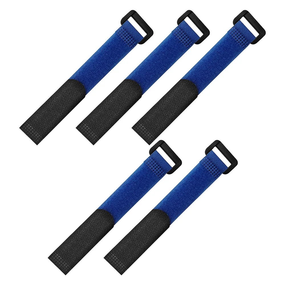 5PCS Fishing Rod Strapping Wrap Band Suspender Fastener Hook Loop Ties Belt Fishing Rod Tie ...