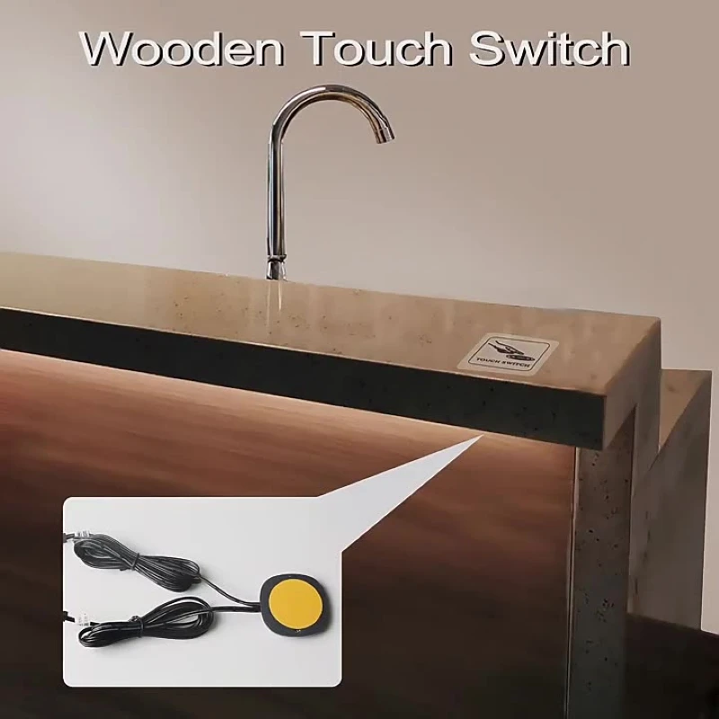 12V 24V 60W penetrante 25mm madeira placa sensor interruptor LED toque ...