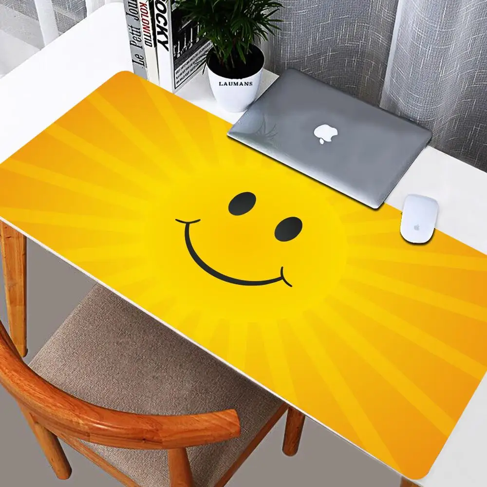 smiling-face-Mouse-Pad-Mouse-Pad-Desk-Mouse-Pad-Cute-HD-Desk-Pad ...