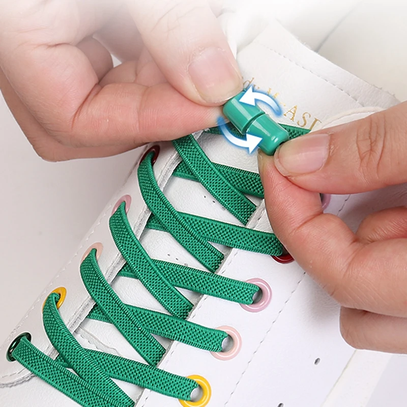 1Pair-Shoelaces-Without-Ties-Flats-Elastic-Shoe-Laces-for-Kids-and ...