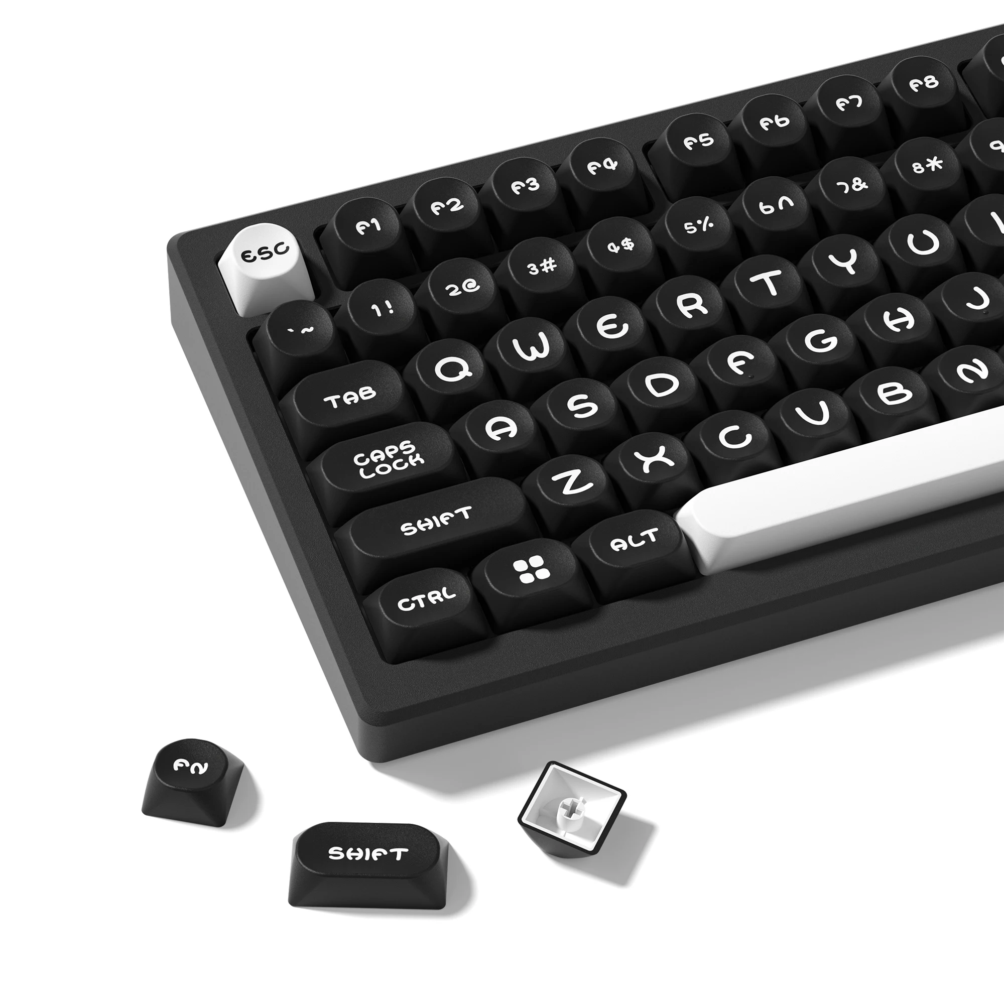 130-Keys-WOB-MOA-Profile-PBT-Keycaps-Customs-Double-shot-Key-caps-for ...