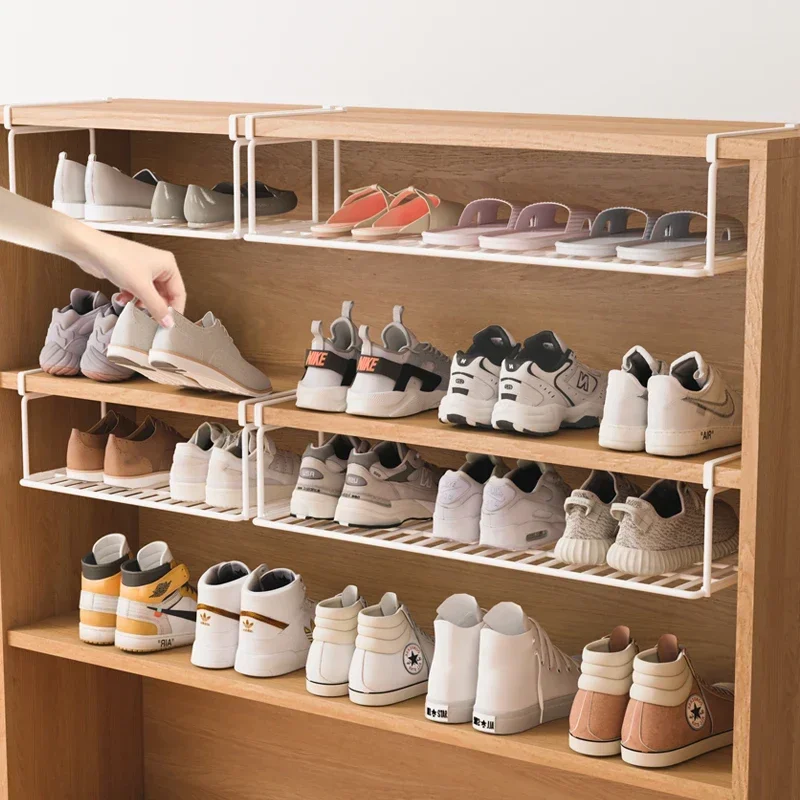 Multi-Layer-Shoe-Rack-Stainless-Steel-Multifunctional-Clip-On-Shoe-Rack ...