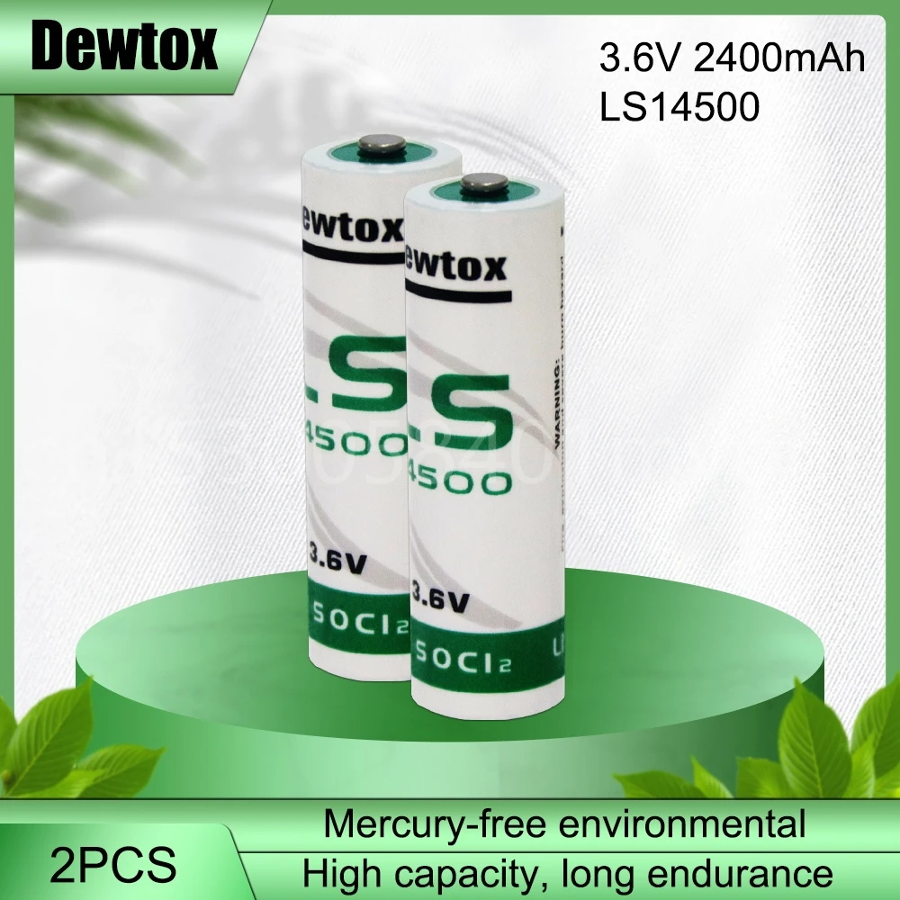 2PCS-3-6V-2400mAh-LS14500-14500-ER14505-AA-Lithium-Battery-For-PLC-CNC ...