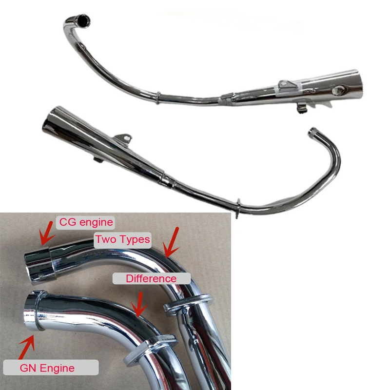 Motorcycle Exhaust Pipe for Suzuki Haojue Qingqi Lifan Skygo Dayang ...