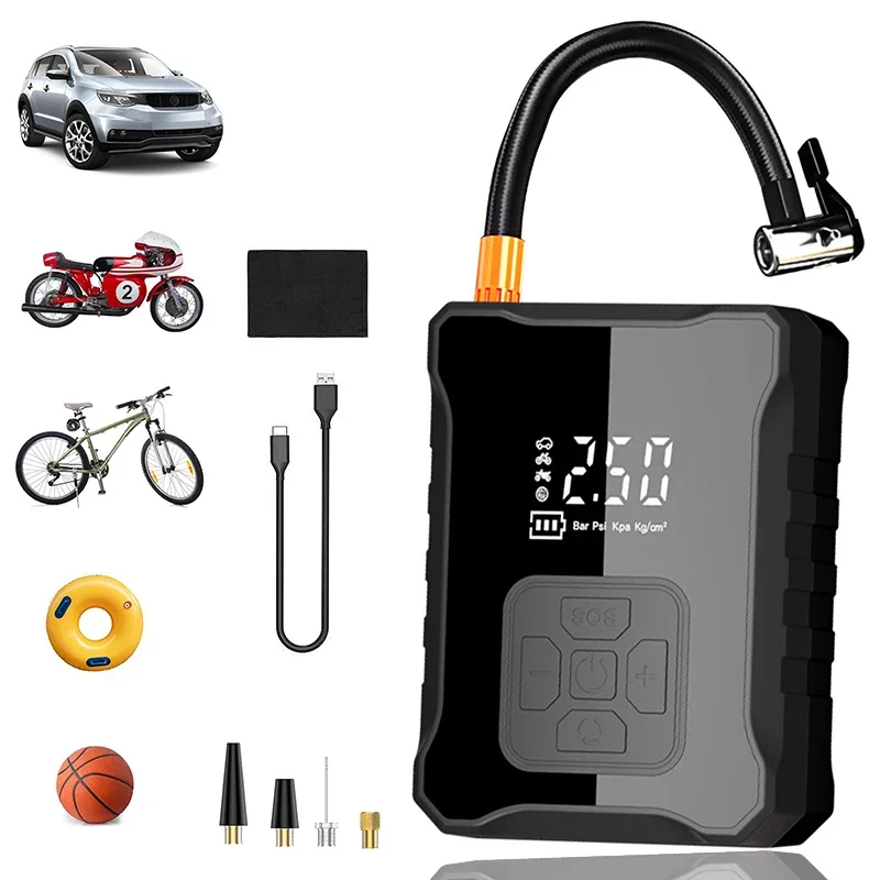 150PSI-Electric-Air-Pump-Digital-Display-Wireless-Air-Compressor ...