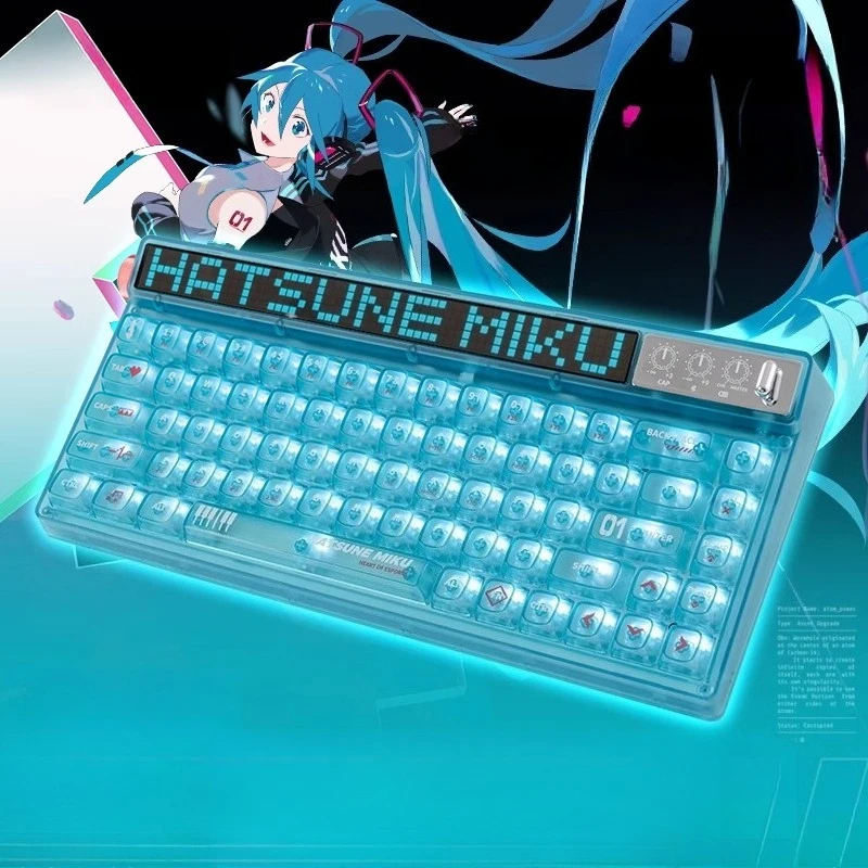 Anime Hatsune Miku Series Mechanical Keyboard Mouse Wireless Keyboard ...