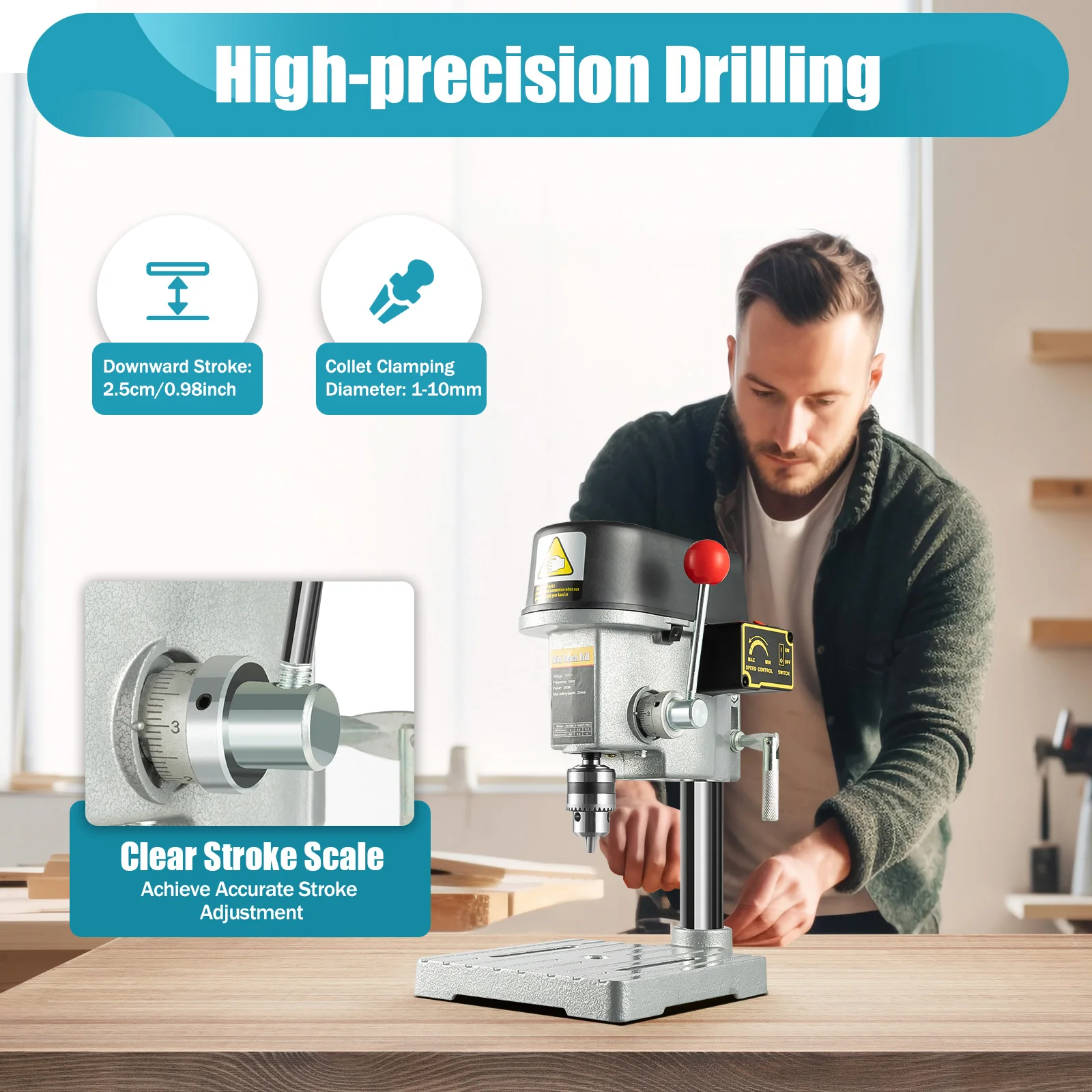 340W-Mini-Electric-Bench-Drill-Stand-Drill-Wood-Drilling-Machine-3 ...