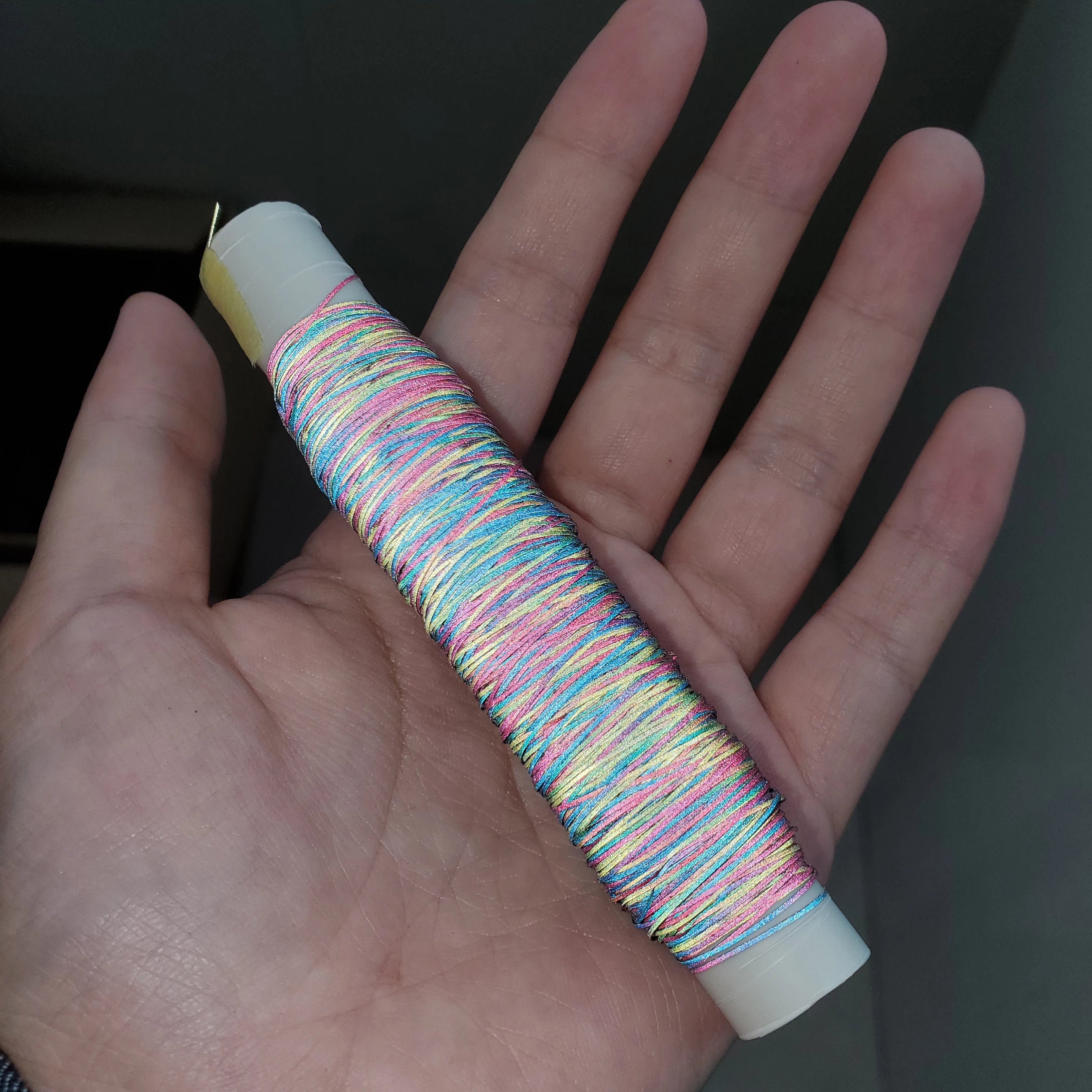 50-meters-Colorful-Rainbow-Reflective-Thread-Flat-Silk-Thread-for-DIY ...