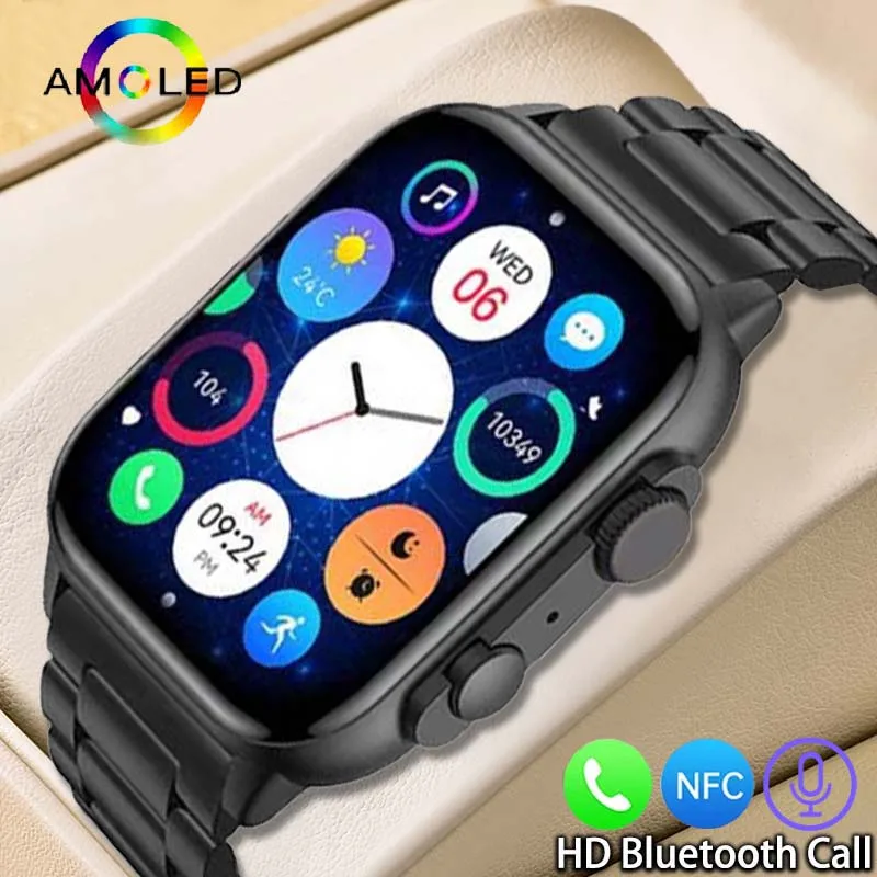 HK95-Ultra-Smartwatch-Men-Women-Bluetooth-Call-Blood-Oxygen-HeartRate ...