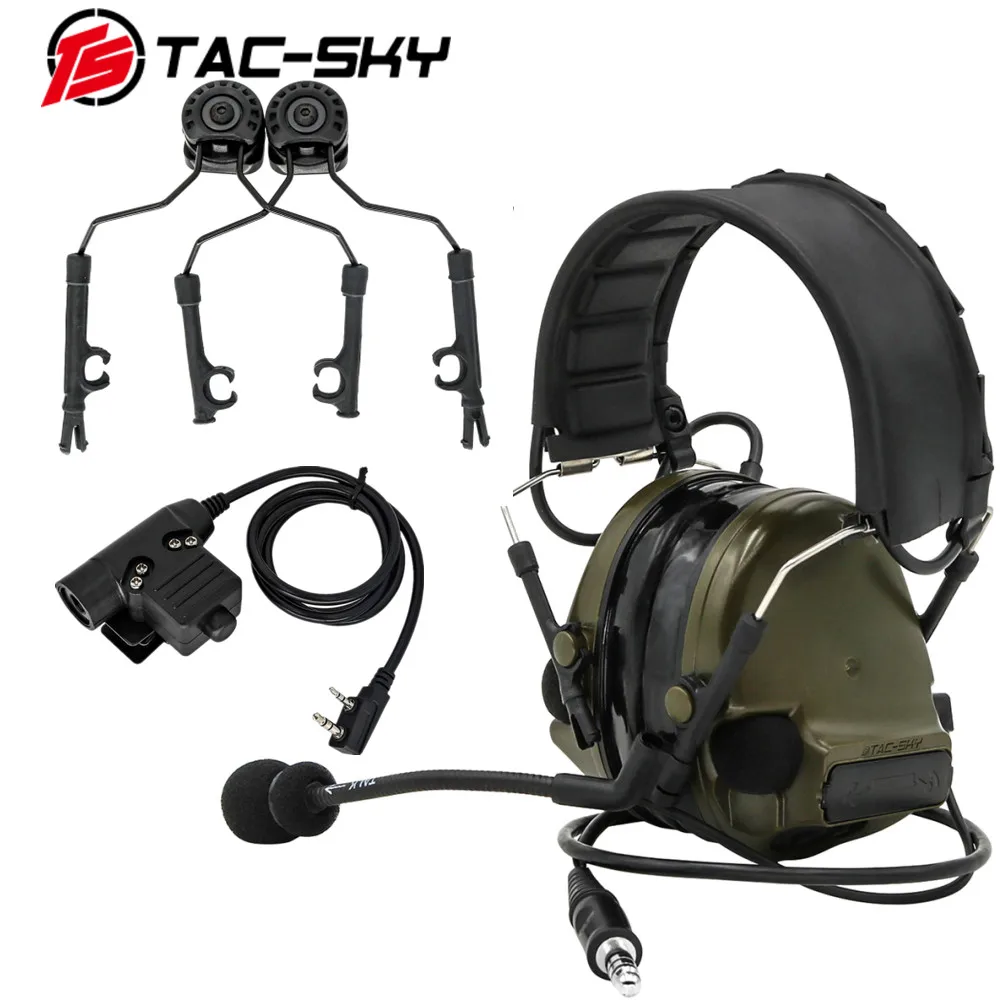 TAC-SKY-C3-New-Detachable-Headband-COMTAC-III-Noise-Cancelling-Pickup-Tactical-Headphones-with ...