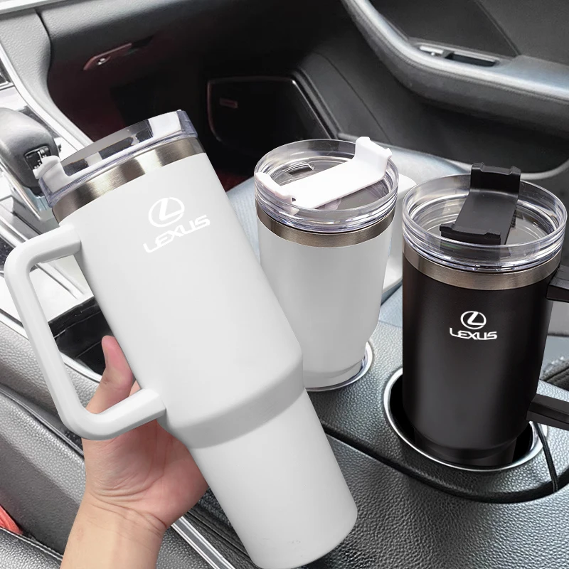 1200ML Stainless Steel Thermos Cup Car Accessories Coffee Mug For Lexus ...