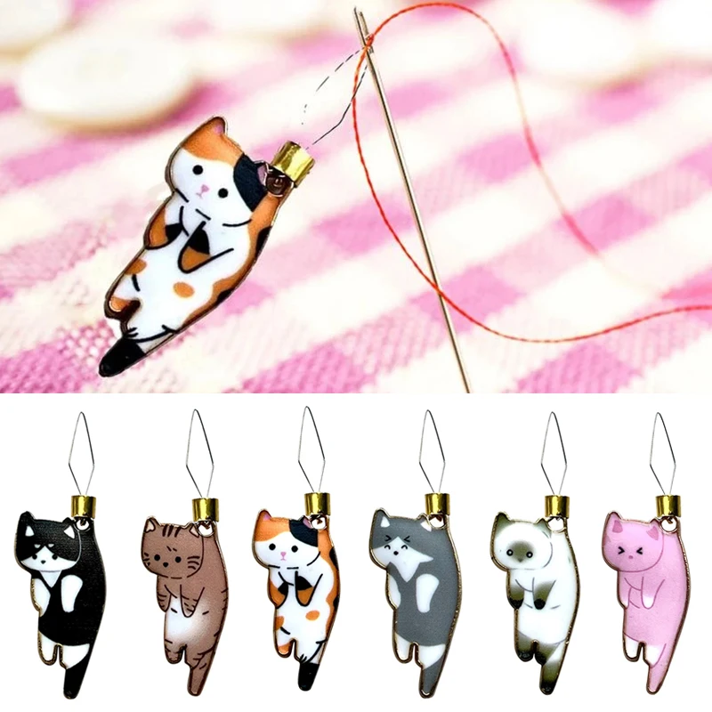 Cartoon-Cat-Shape-Needle-Threaders-Stitch-Insertion-Tool-For-Sewing ...