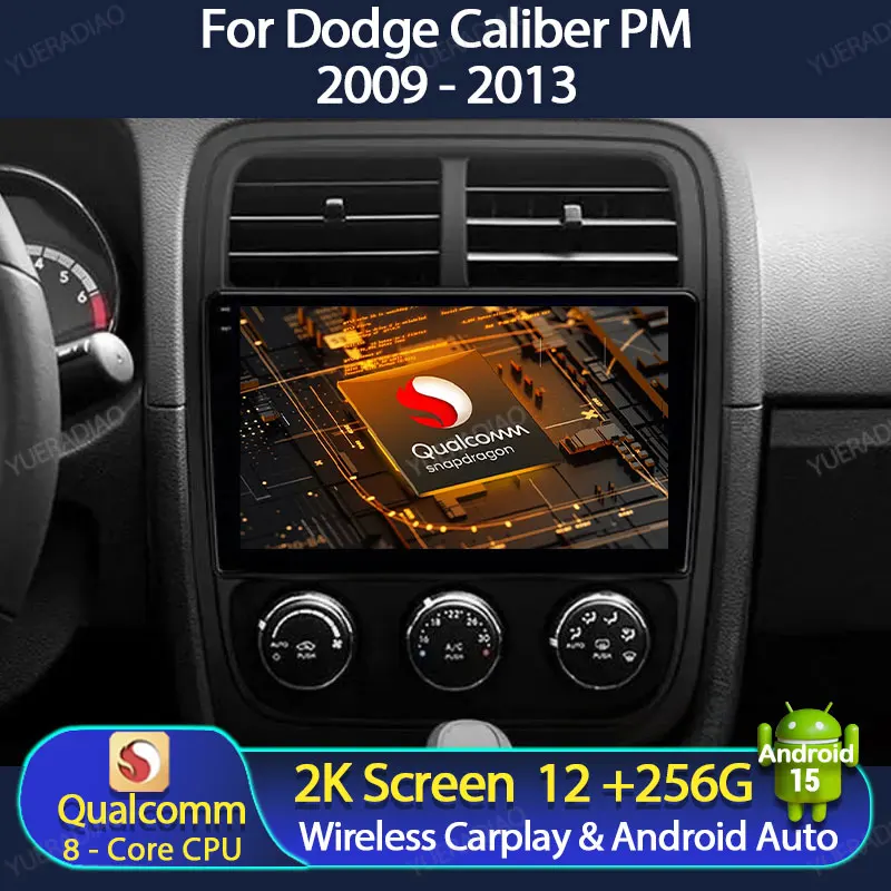 Android 15 Car Radio For Dodge Caliber PM 2009 - 2013 GPS NAVI Head ...
