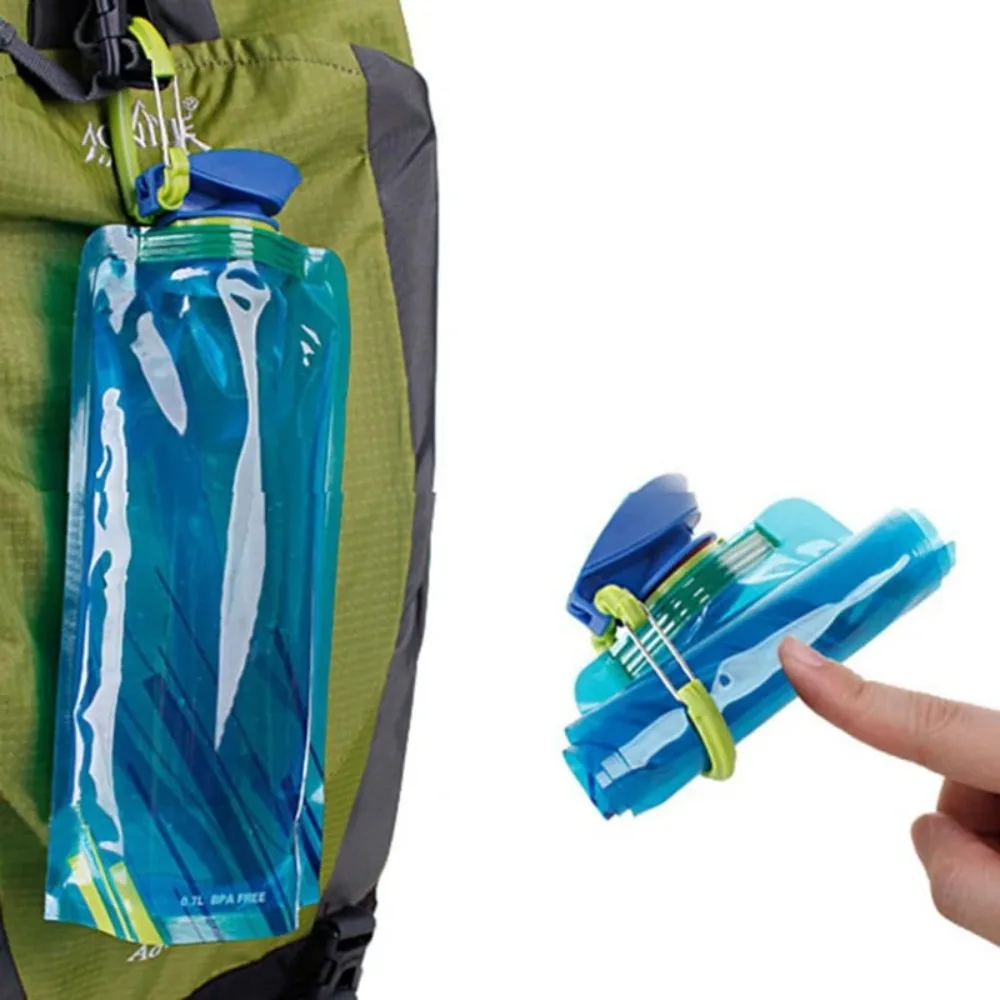 Foldable-Water-Bottles-Flexible-Reusable-Travel-Water-Bottle-Plastic ...