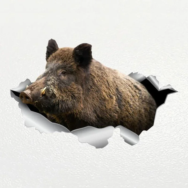 13-17-cm-Wild-Boar-Car-stickers-Boar-stickers-Wild-boars-decal-Forest ...