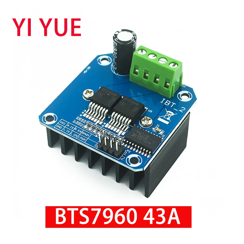 Double BTS7960 43A H-bridge High-power Motor Driver module/ diy smart ...