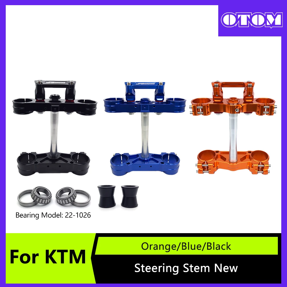 OTOM-Motocross-Steering-Stem-New-Column-Triple-Tree-Clamp-Riser-Adaptor ...