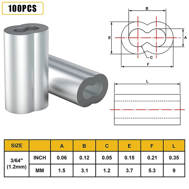 Wire Rope Crimping Fishing Swaging Tool Cable Crimps up to 2.2mm ...