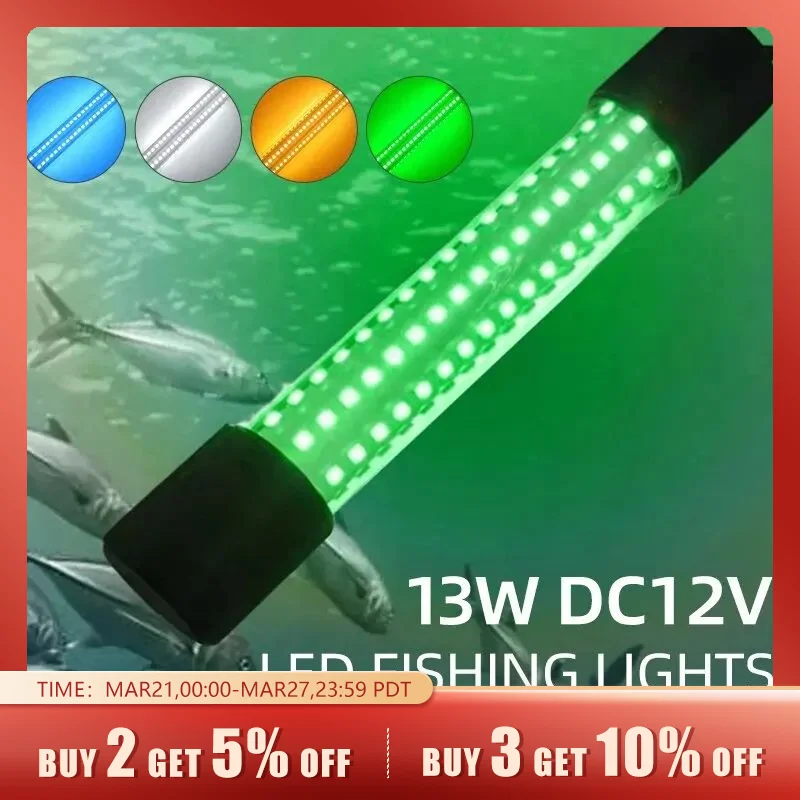 13W-DC12V-LED-Fishing-Lights-Waterproof-Underwater-Fishing-Lamp ...