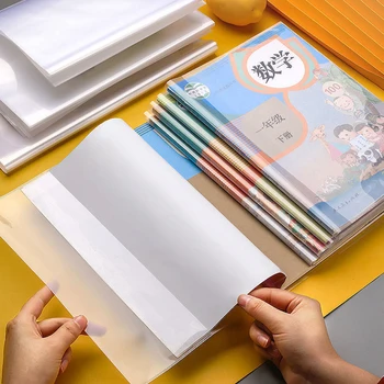 5 Pcs Transparent Book Case File Book Waterproof Protection Cover A4 ...