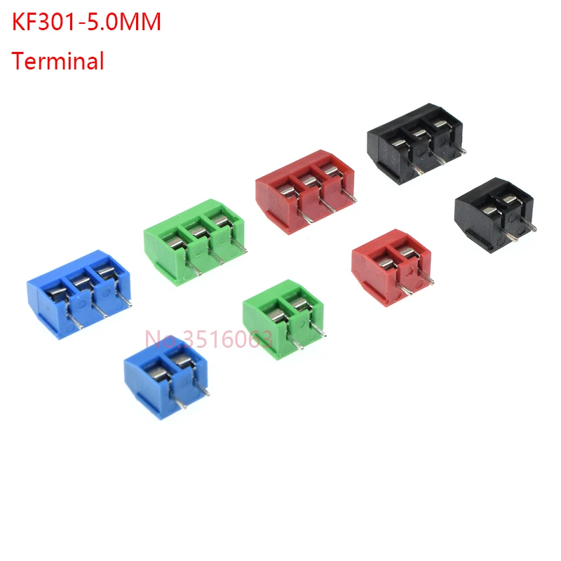 20PCS-KF301-2P-3P-Screw-5-0mm-Terminal-Block-2-Pin-3-Pin-Pcb-Terminal ...