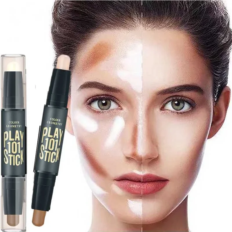 Double-Head-Highlight-Pen-Face-Make-Up-Liquid-Waterproof-Contouring ...