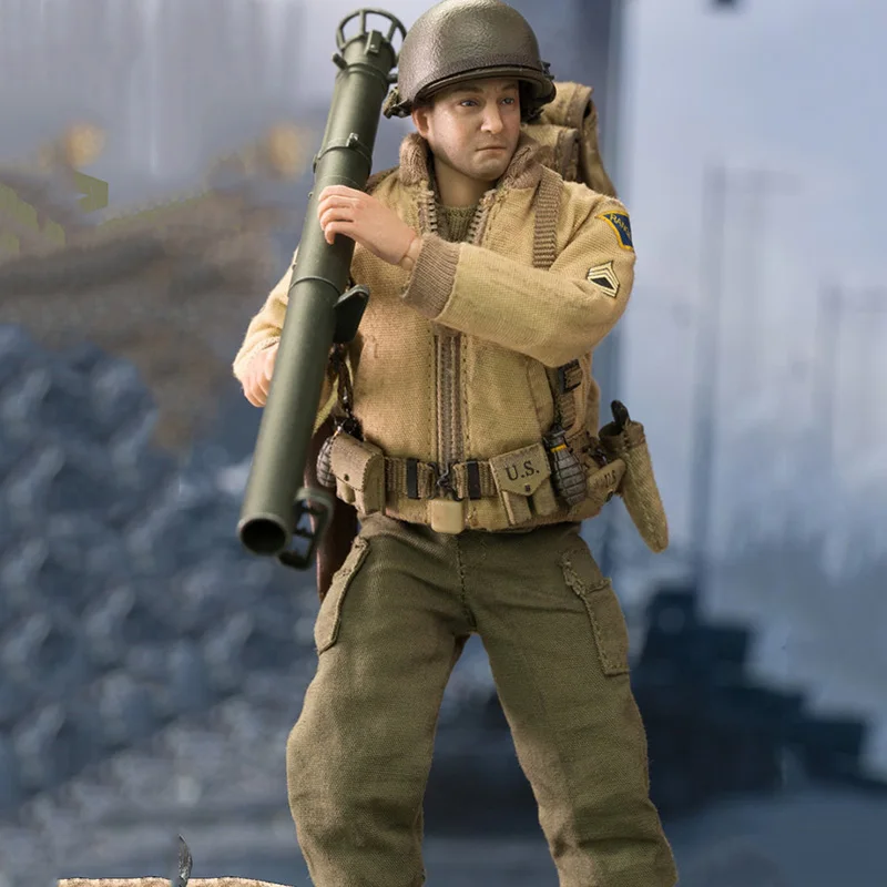Crazy Figure 1/12 Scale LW016 WWII U.S. Rangers On D Day Sergant 6 ...