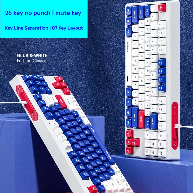 Inphic-K9-Gen2-Wired-Mecha-87key-Mechanical-Keyboard-Curved-Keycap ...