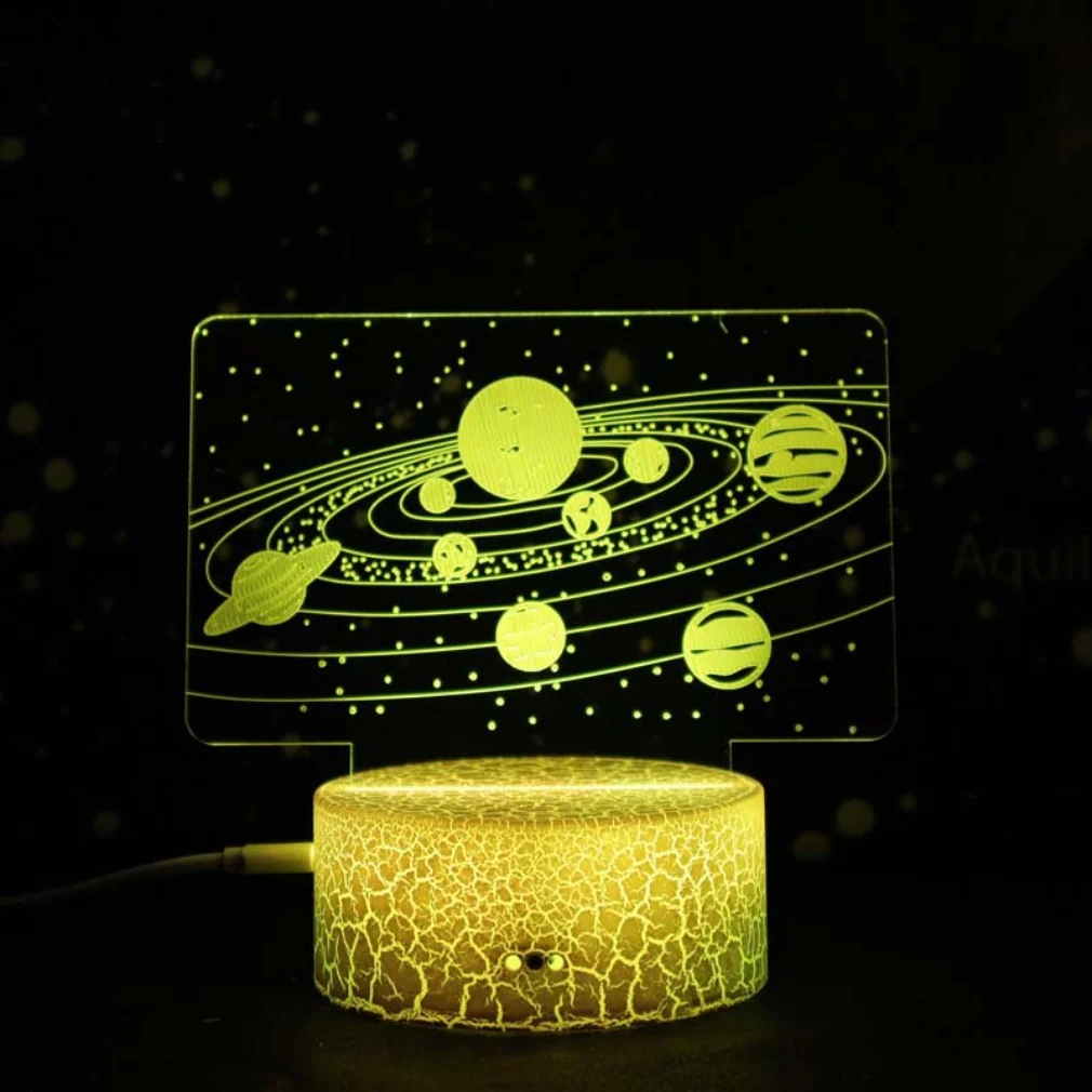 Nighdn-Solar-System-3D-Optical-Illusion-Lamp-Universe-Space-Galaxy-LED ...