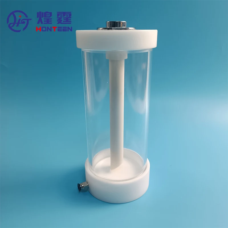 Small Transparent Fludized Powder Coating Cup Hopper Barrel For Sample ...