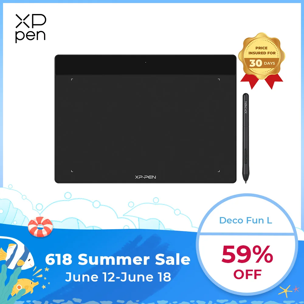 Xpen Deco สนุก L แท็บเล็ตกราฟิกดิจิตอล10*6นิ้วสำหรับการวาดภาพ Osu ...
