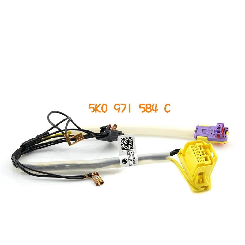 NEW 5K0 971 584 C MultiFunction Steering Wheel Wiring Harness For Golf ...