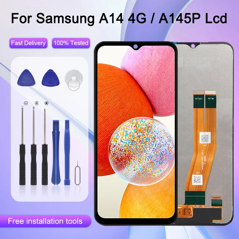 6.6 Inch For Samsung Galaxy A14 4G LCD With Touch Panel Screen A145P ...