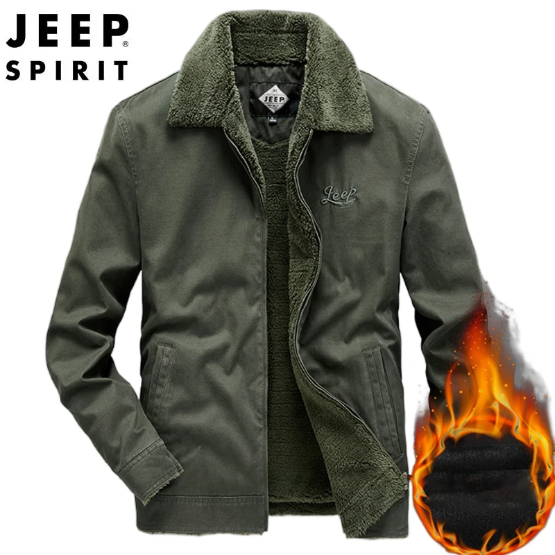JEEP-SPIRIT-jacket-men-autumn-winter-loose-tooling-outdoor-leisure ...
