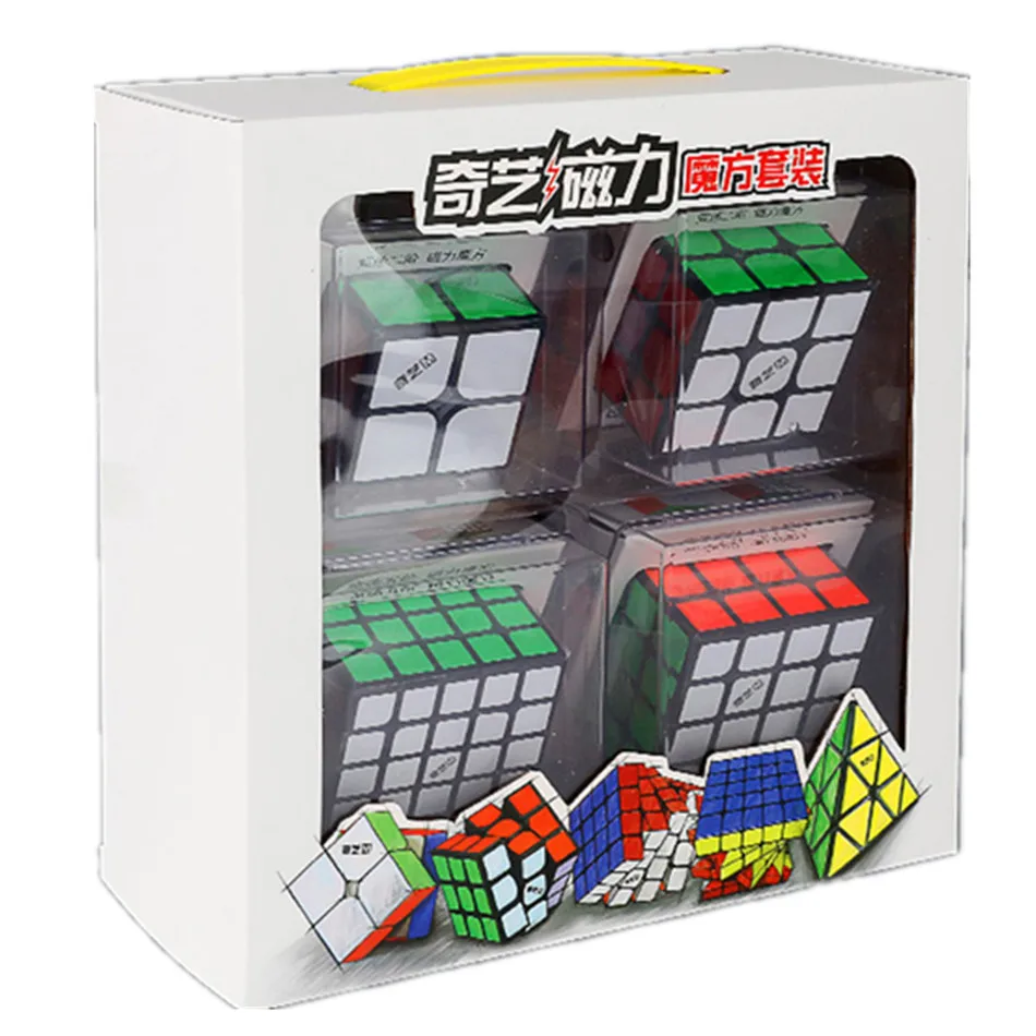 Qiyi-4Pcs-Set-Magnetic-Magic-Cube-2x2-3x3x3-Cube-4x4-5x5-Cube-Qiyi ...