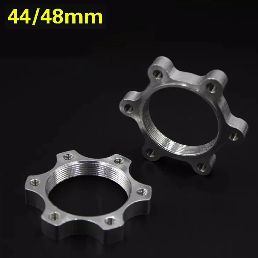 2pcs 44/48mm Bicycle Hub Disc Brake Rotor Adapter Threaded Hub 6 Bolt ...