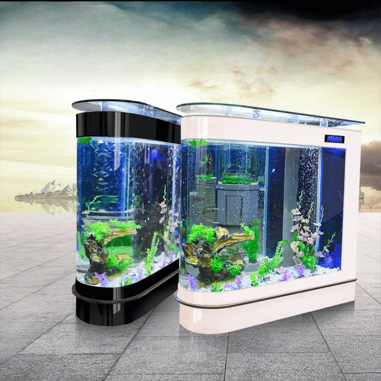 Bullet-Fish-Tank-Aquarium-Large-Fish-Globe-Partition-Ecological-Glass ...