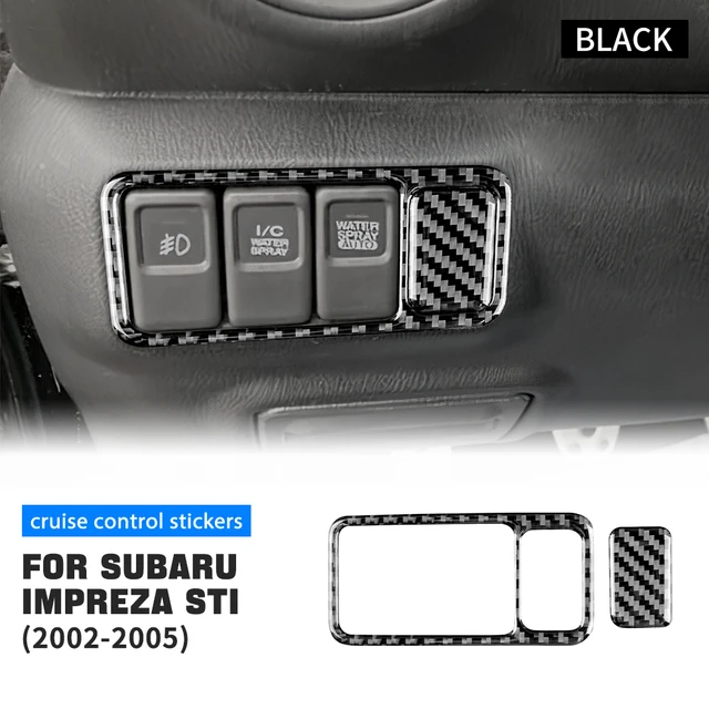 Sticker For Subaru Impreza STI 2002 2003 2004 Car Real Carbon Fiber Interior Accessories Central ...