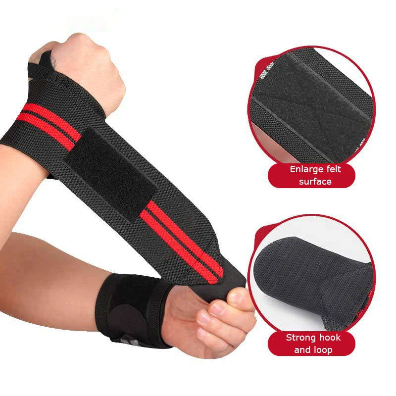 1 PC Wristband Wrist Support Weight Lifting Gym Training Wrist Support ...