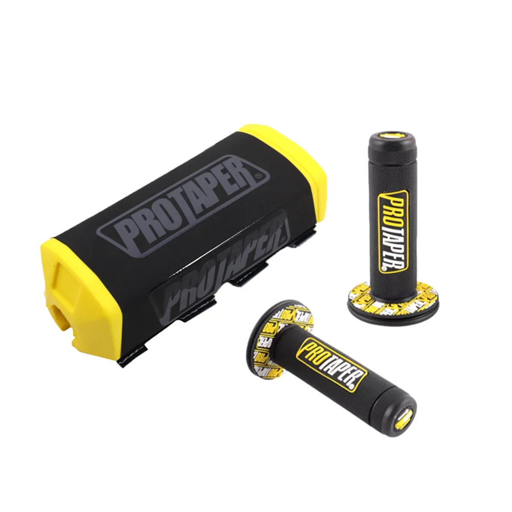 Handle-Grips-with-Pro-Taper-Handlebar-Pad-Fat-Bar-Chest-Protector-Cross ...